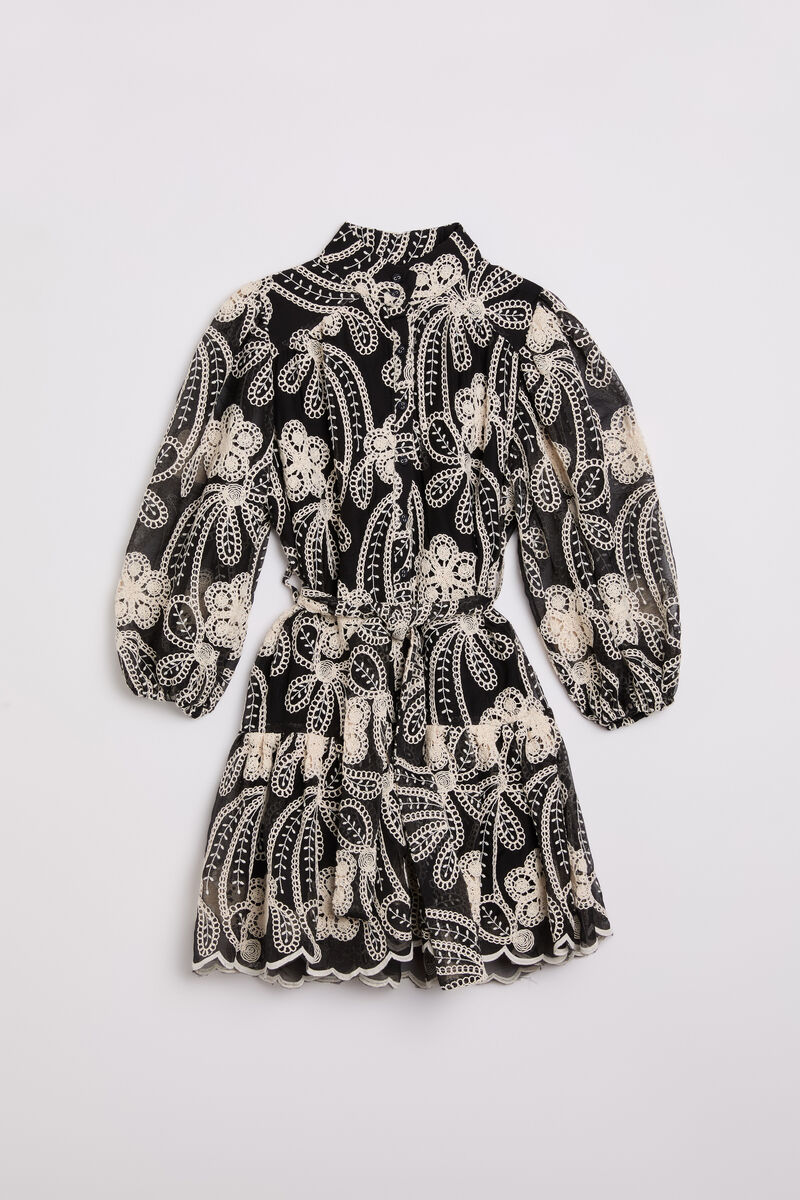 Girls Maya Mini Shirt Dress In Black | Bardot Junior