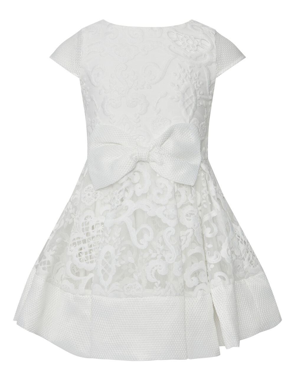 Girls Ava Starlet Dress in Ivory