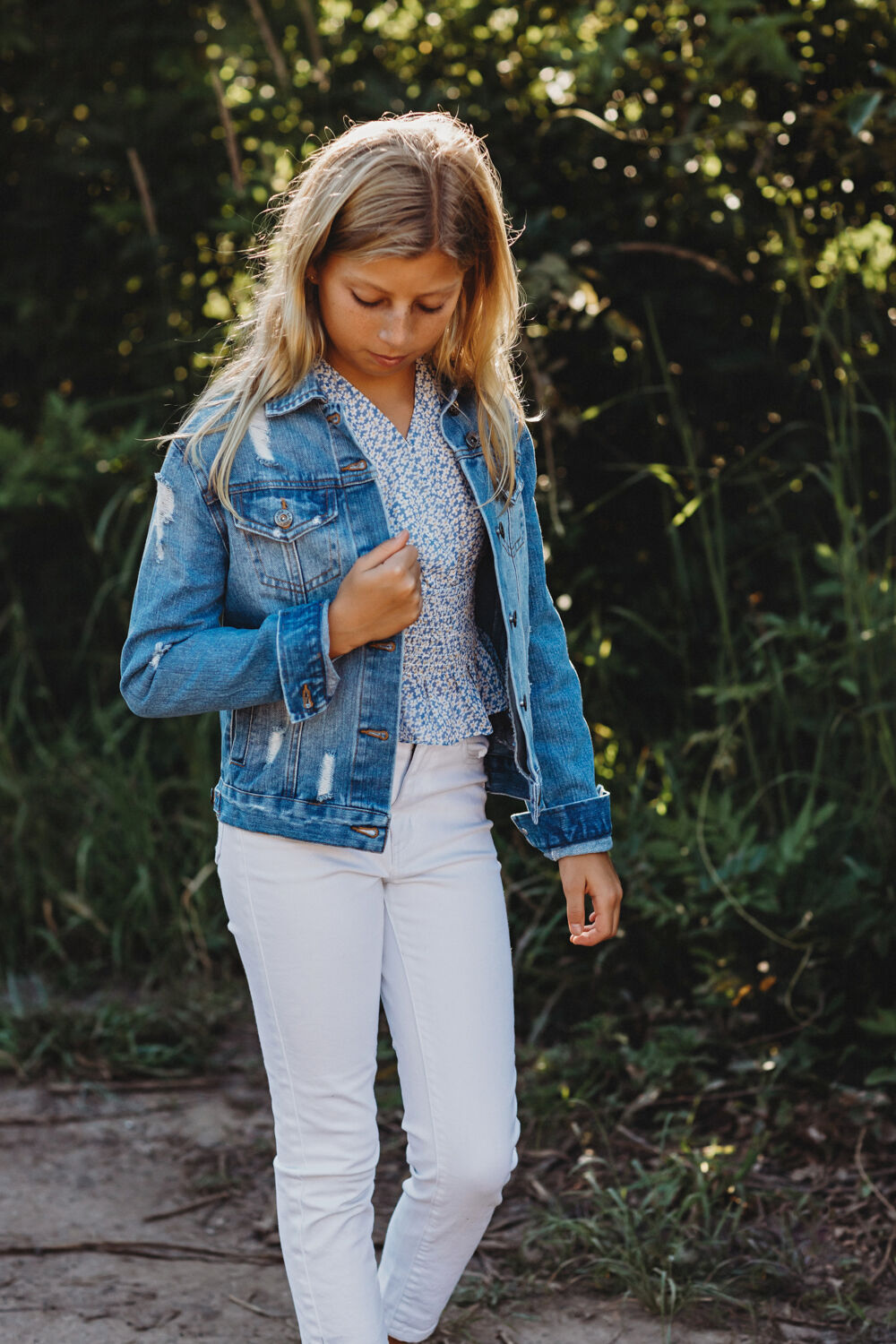Girls Denim Vest